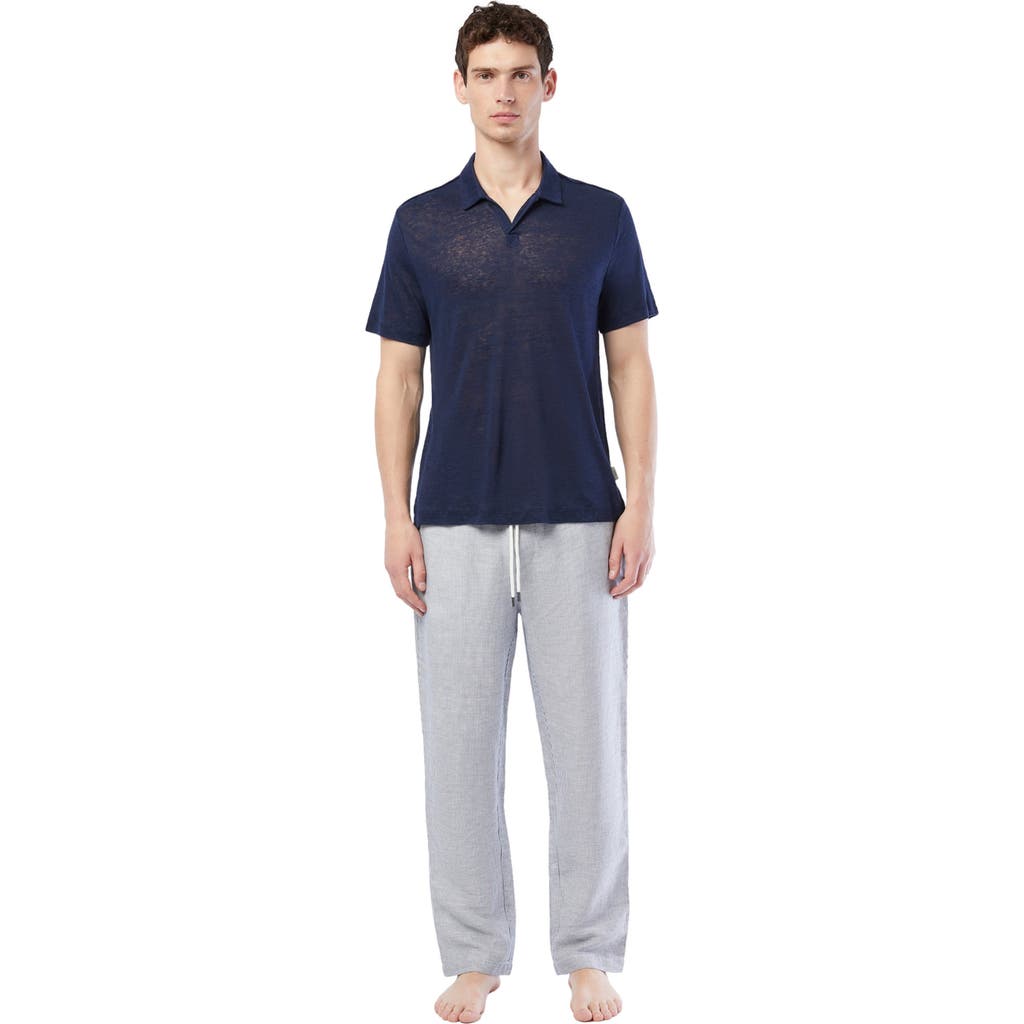 ONIA shaun linen polo